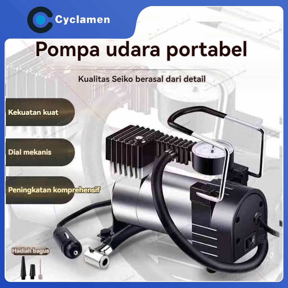 Jual mini kompresor compressor portable pompa ban angin mobil car ...