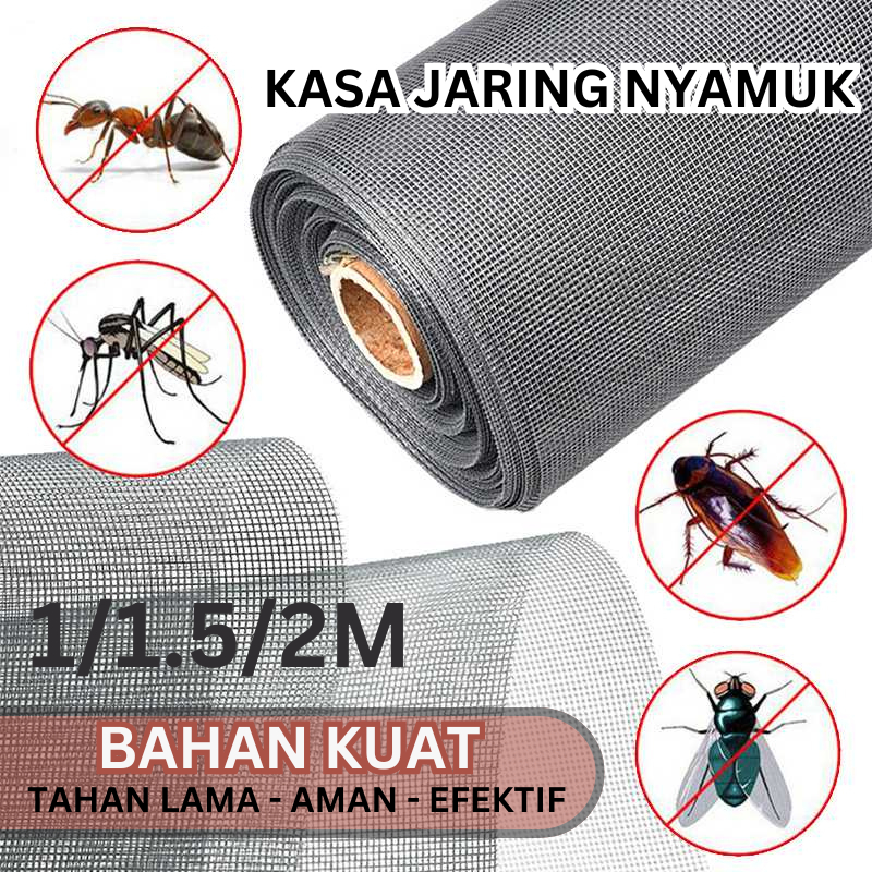 Jual Kasa Nyamuk Jaring Jendela Ventilasi 11.5 2 Meter Mosquito Net PP ...