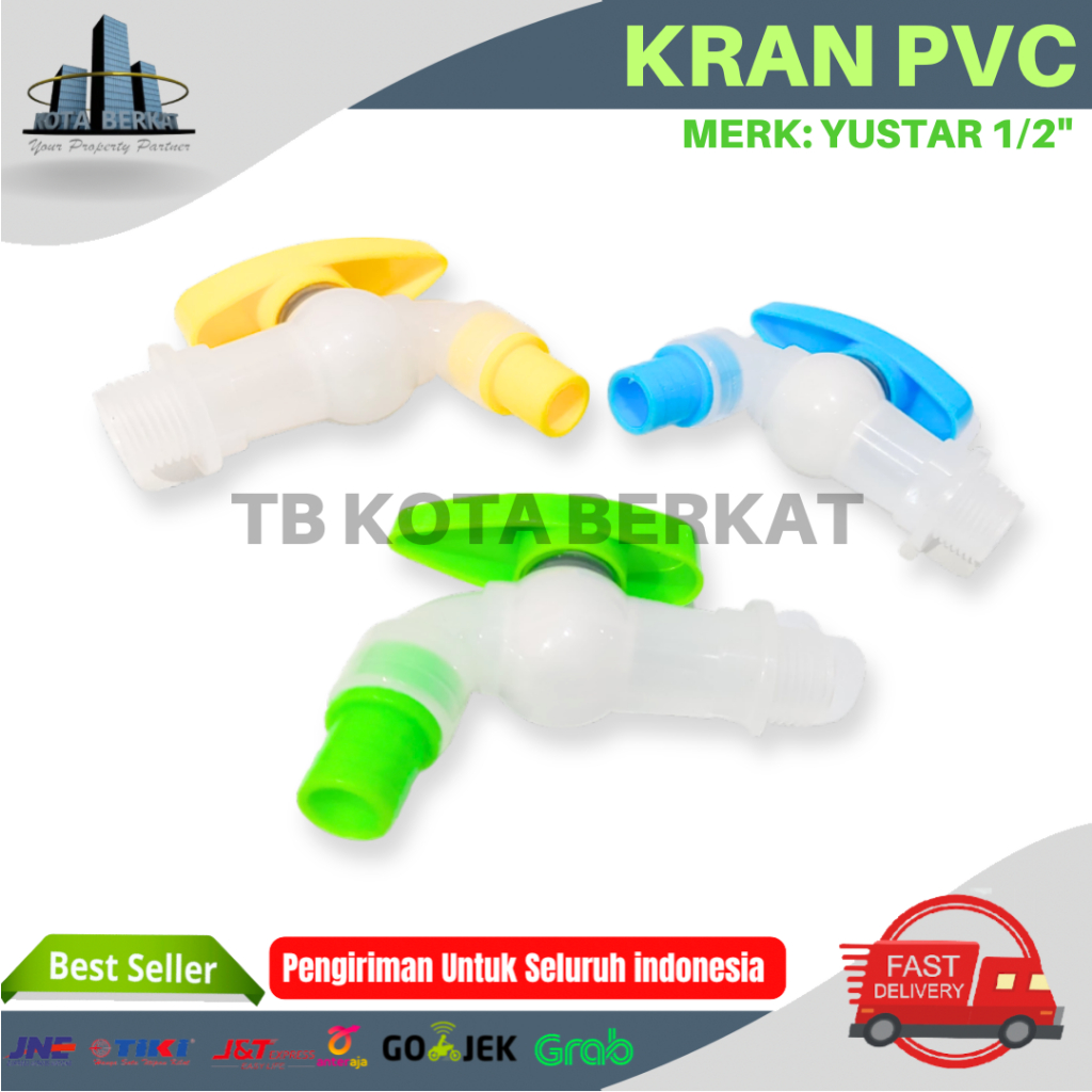 Jual KRAN ENGKOL TRANSPARAN YUSTAR / KRAN TEMBOK PVC / KRAN TAMAN ...
