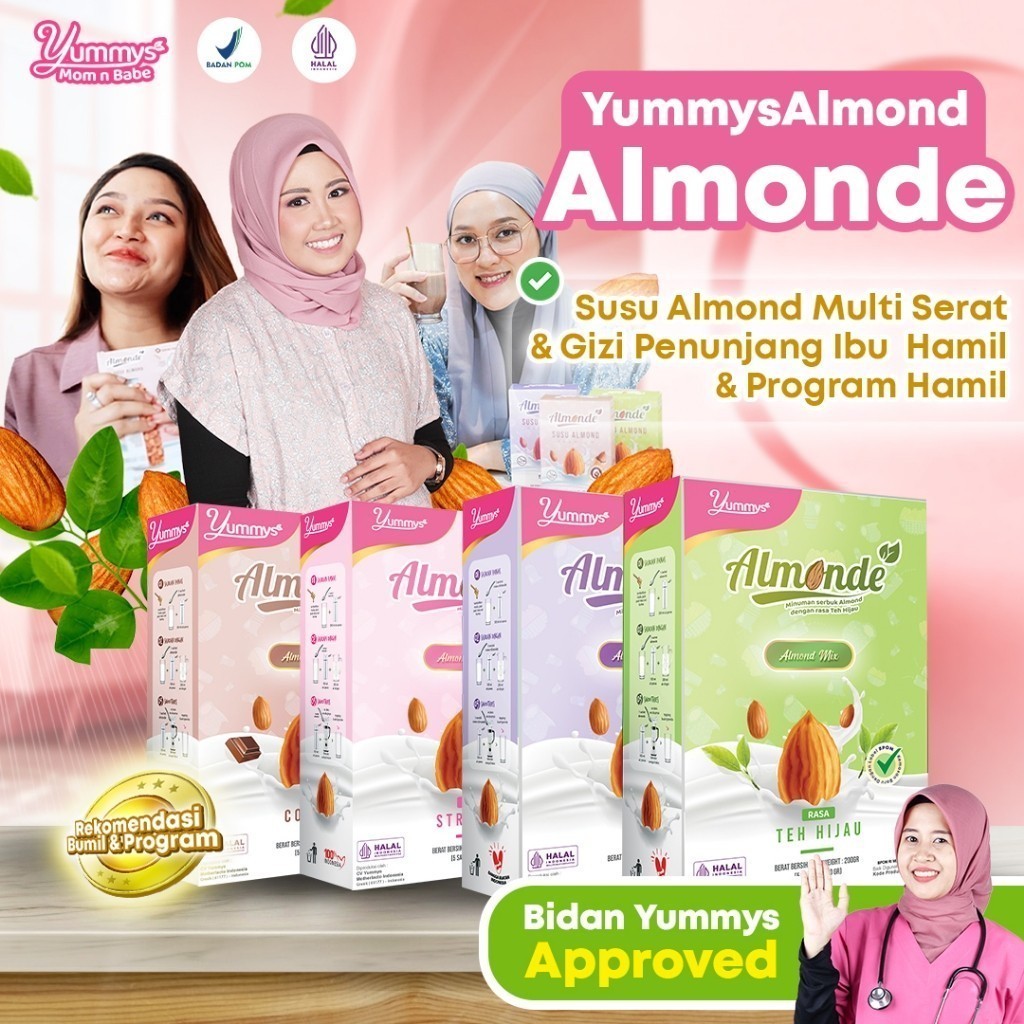 Jual YUMMYS ALMONDE Susu Almond Kemasan BOX | Susu Milk Meningkatkan ...