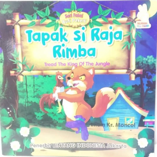 Jual Buku Cerita Tapak Si Raja Rimba Full Colour 2 Bahasa dan Bergambar ...