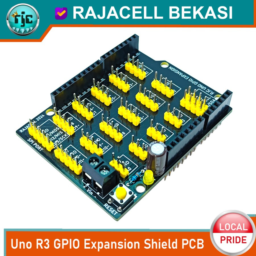 Jual Uno R3 GPIO Expansion Shield PCB Prototype Shield Arduinoo Uno ...