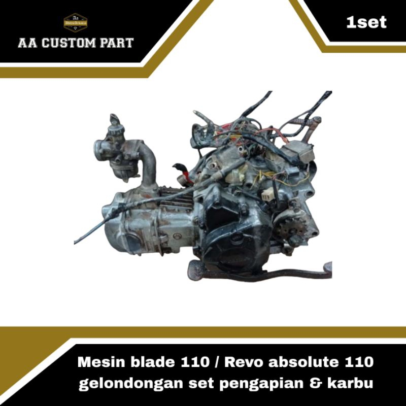 Jual Mesin blade/revo absolute 110 kwb set pengapian dan karbu | Shopee ...