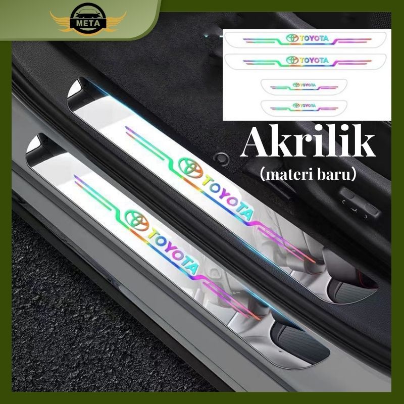 Jual 4Pcs Stiker Pelindung Sill Plate / Akrilik Bahan Reflektif Sticker ...