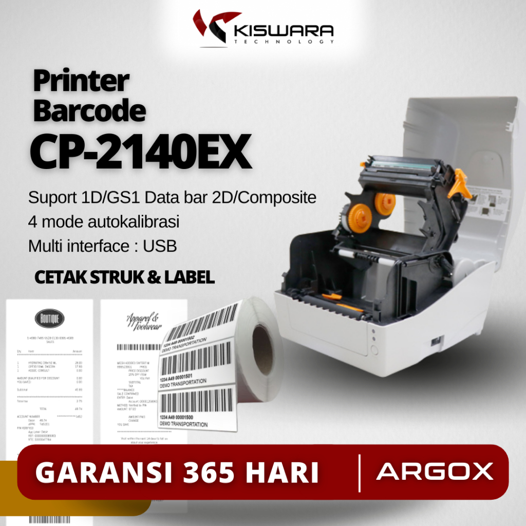 Jual Printer Barcode Argox CP-2140EX [2 Sensor] | Shopee Indonesia