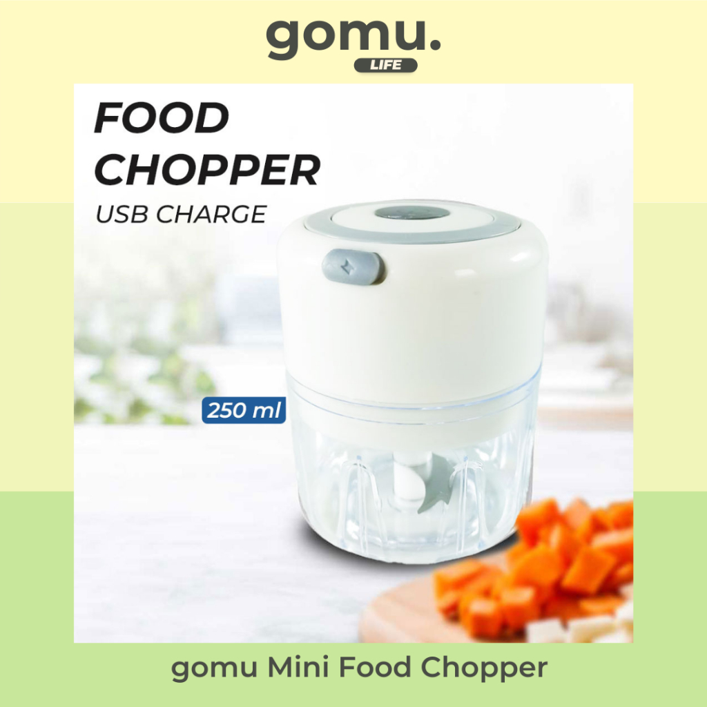 Jual Food Chopper Mini Elektrik 3 Mata Pisau Blender Chopper Bumbu ...