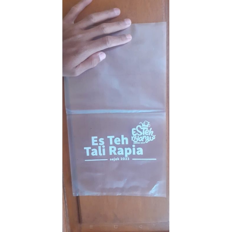 Jual Plastik Es teh Sablon Custom Desain Min 1000pcs | Shopee Indonesia