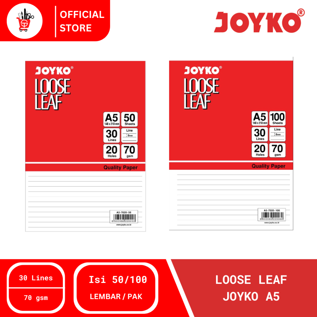 Jual Loose Leaf | Isi Kertas File Binder Joyko A5 | Shopee Indonesia