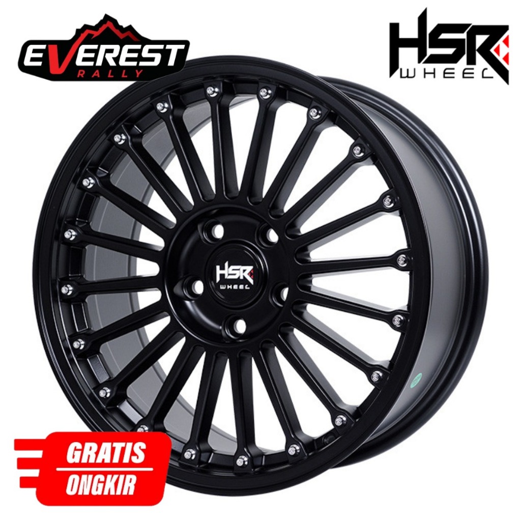 Jual VELG RACING MURAH HSR JJC UNTUK MOBIL CIVIC, CAMRY RING 18 BAUT 5X114 MATT BLACK | Shopee ...