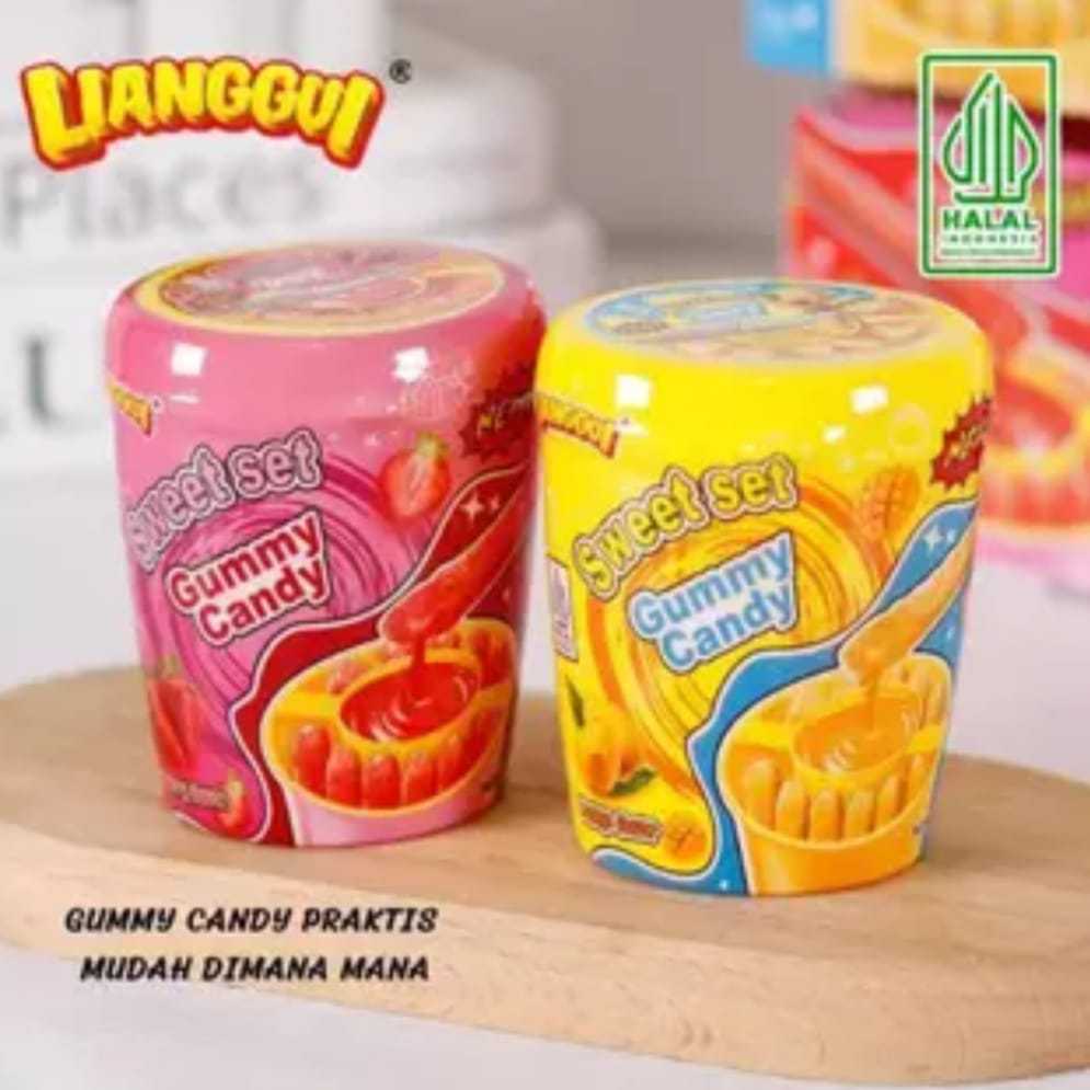 Jual Lianggui Sticky Sweet Set Gummy Saus Selai Stroberi Mangga 60g ...