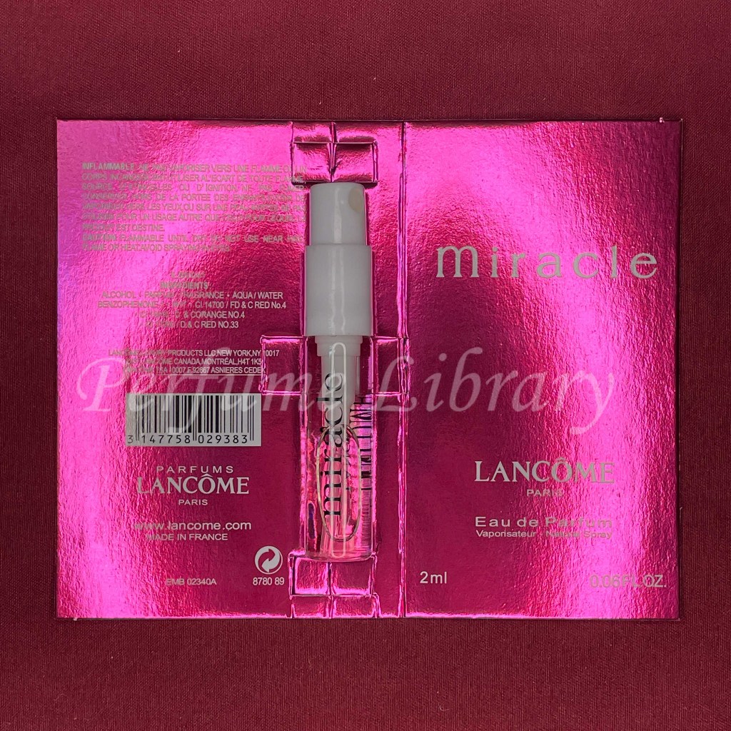 Jual Contoh Parfum Lancome Miracle, 2000 2ml vial parfum 100% original ...