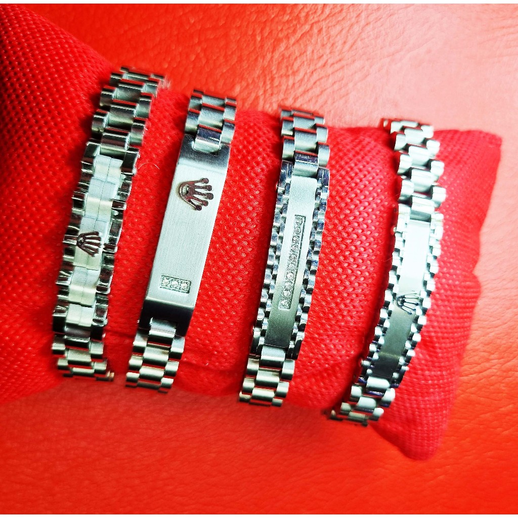 Jual GELANG TANGAN MODEL JAM ROLEX, BESI PUTIH ASLI AMBON, DIJAMIN ...