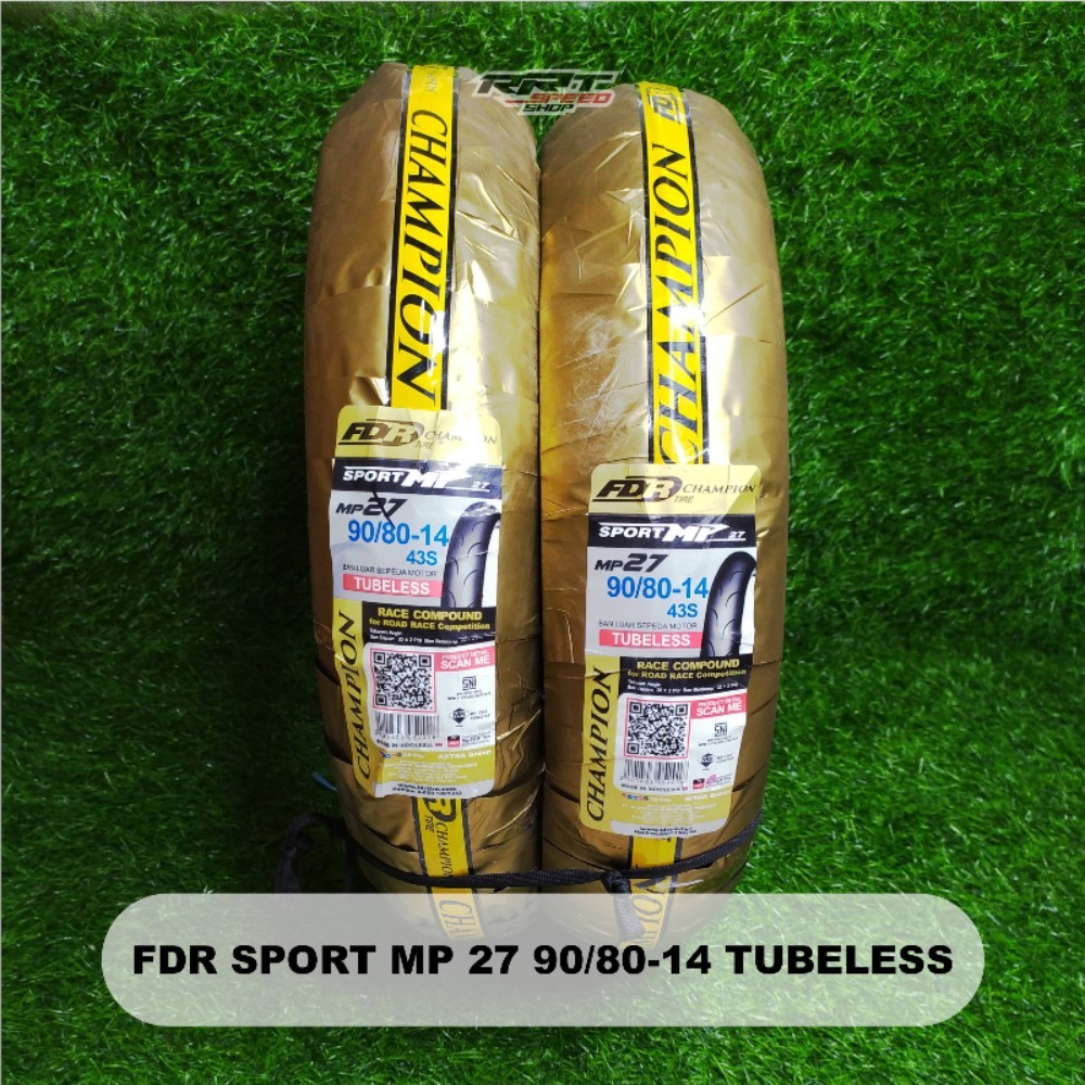 Jual BAN FDR SPORT MP 27 90/80-14 TUBELESS | Shopee Indonesia