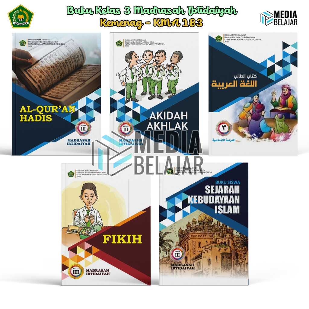 Jual Buku Kelas 3 SD/MI Madrasah Ibtidaiyah KMA 183 Revisi Terbaru 2024 - Original & Lengkap ...