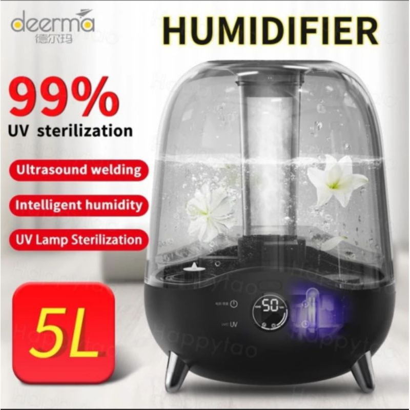 Jual air humidifier ruangan deeema F327 / UV sterilizer ultrasonic ...