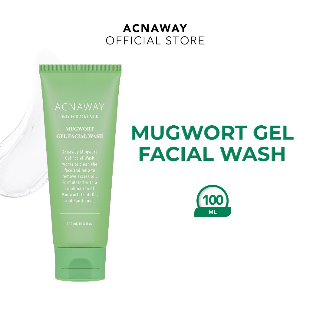 Jual ACNAWAY Mugwort Gel Facial Wash Cleanser Acne Friendly Face Wash ...