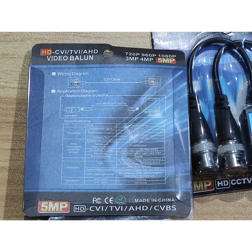 Jual Video Balun CCTV 5 MP / Passive Balun 5MP Video Balun | Shopee ...