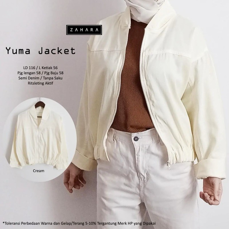 Jual YUMA JACKET | Jaket Wanita / Jaket Polos Semi Denim Premium | Original By ZAHARA | Shopee ...