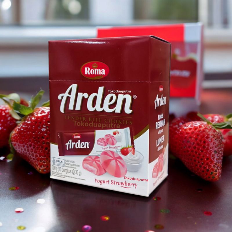 Jual Roma Arden Strawberry Yogurt 1 BOX / Roma Arden terbaru isi 10 pcs ...