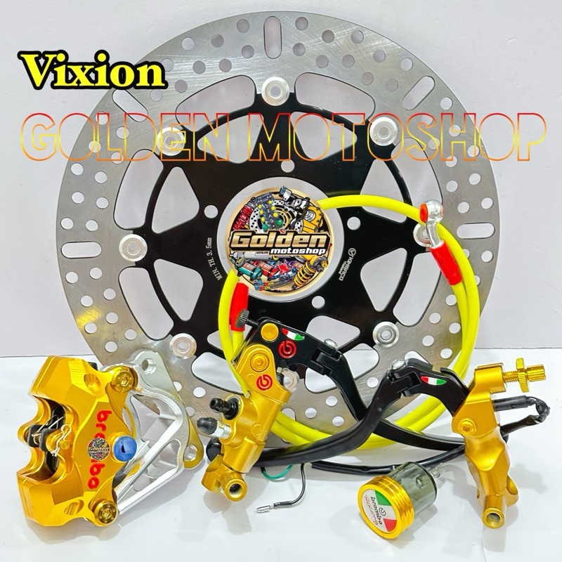 Jual Paket Pengereman VIXION uk.300mm Disc Piringan lubang 5+ Master ...