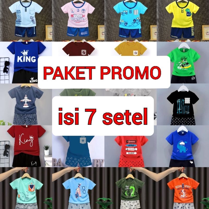 Jual PROMO PAKET HEMAT ISI 7 setel/ setelan baju anak Laki Laki ... Jual PROMO PAKET HEMAT ISI 7 setel/ setelan baju anak Laki Laki ...