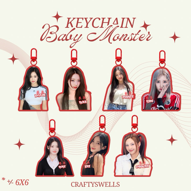 Jual KEYCHAIN BABY MONSTER | KEYCHAIN KPOP | Shopee Indonesia