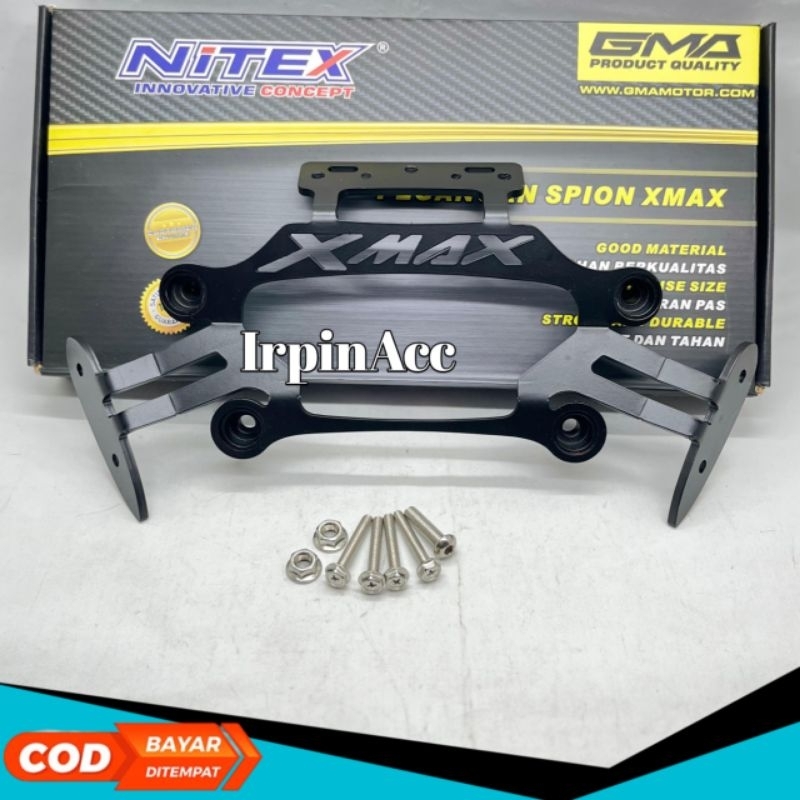Jual Bracket Spion Xmax Braket Serpo Xmax Plus Spion R25 GMA Nemo Kaca ...