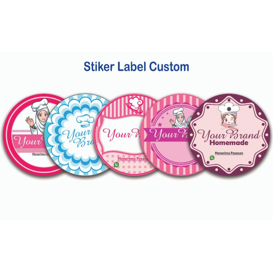 Jual Stiker Label Custom Lingkaran Atau Persegi dengan Cutting Stiker ...