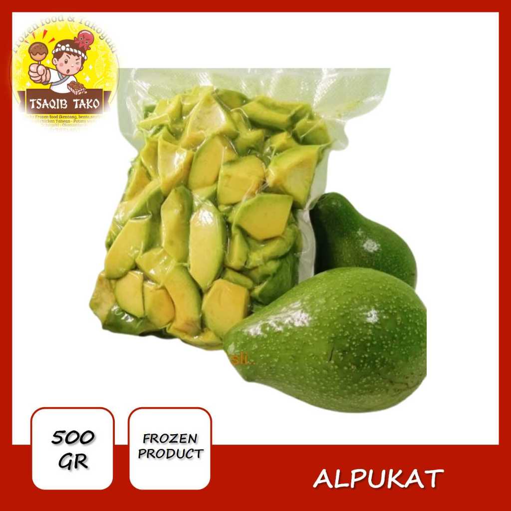 Jual ALPUKAT FROZEN GRADE A 500gr SUPER MENTEGA MATANG SEMPURNA ...