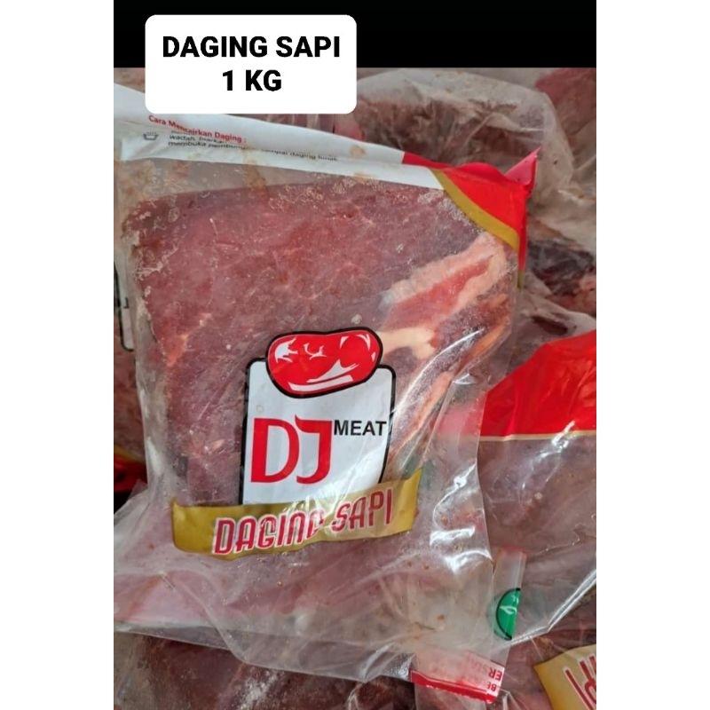 Jual DAGING SAPI FROZEN DJ MEAT 1 KG | Shopee Indonesia