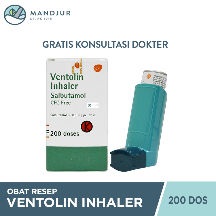 Jual Ventolin Inhaler 100 Mcg 200 Doses | Shopee Indonesia