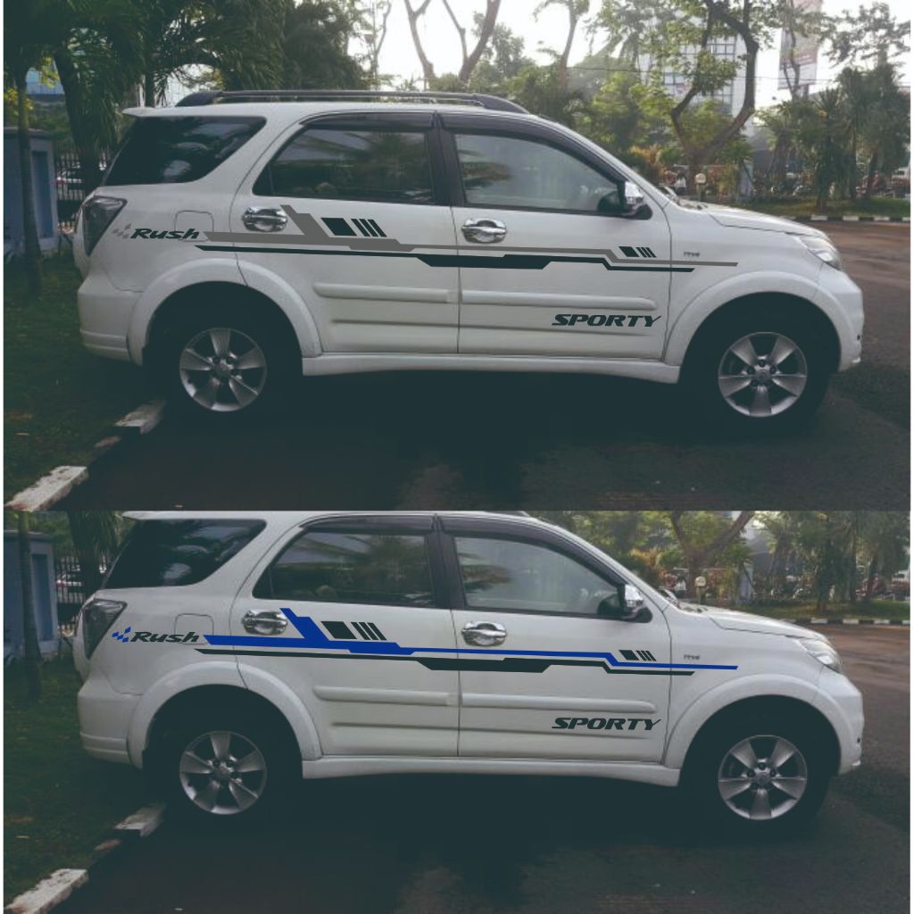 Jual Stiker Mobil Rush Cutting aksesoris Variasi Terios Minimalis keren ...
