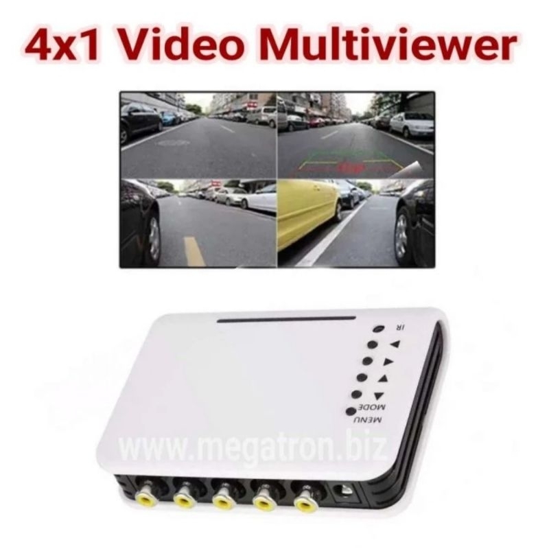 Jual BNC / RCA Composite Quad Multiviewer 4x1 Switcher (pembagi layar ...