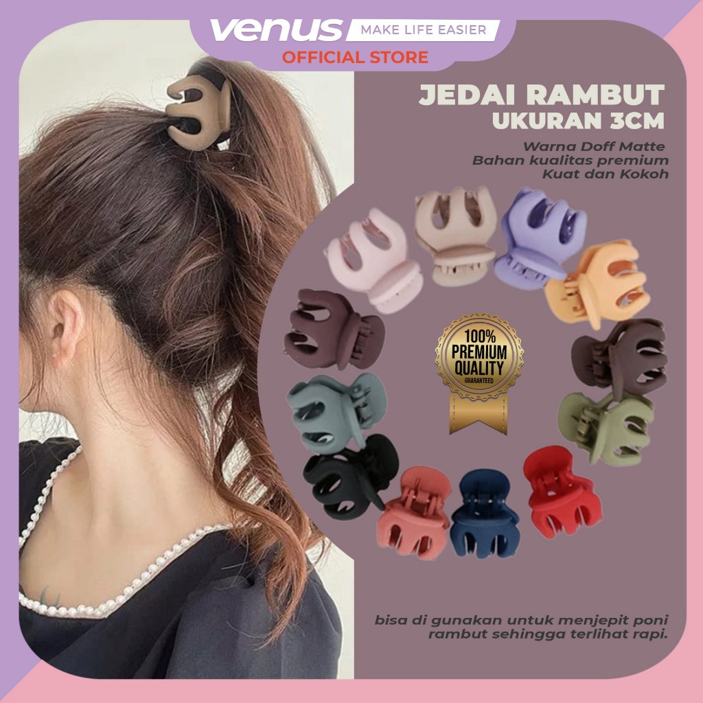 Jual VENUSJKT - JEDAI 3CM JEPIT RAMBUT / JEDAI KECIL / JEPITAN RAMBUT ...