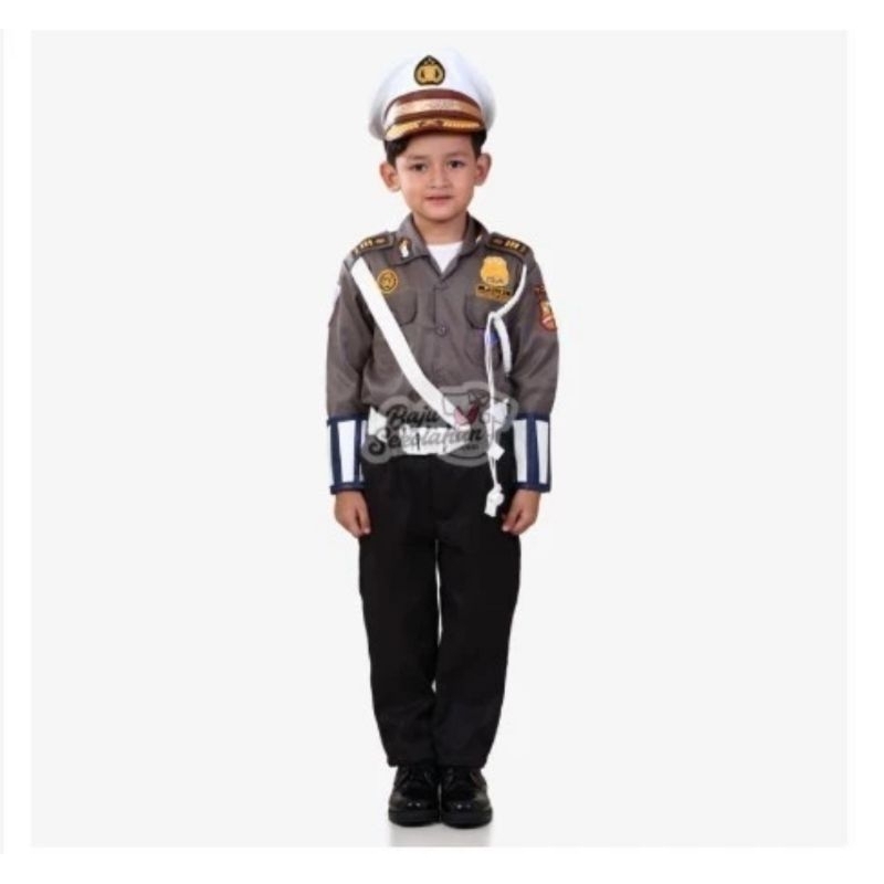 Jual BAJU SERAGAM polisi anak kostum karnaval anak polisi perwira-size ...