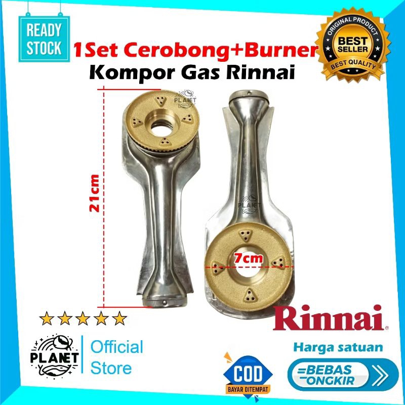 Jual Cerobong + Burner 1set Kompor Gas Rinnai | Shopee Indonesia