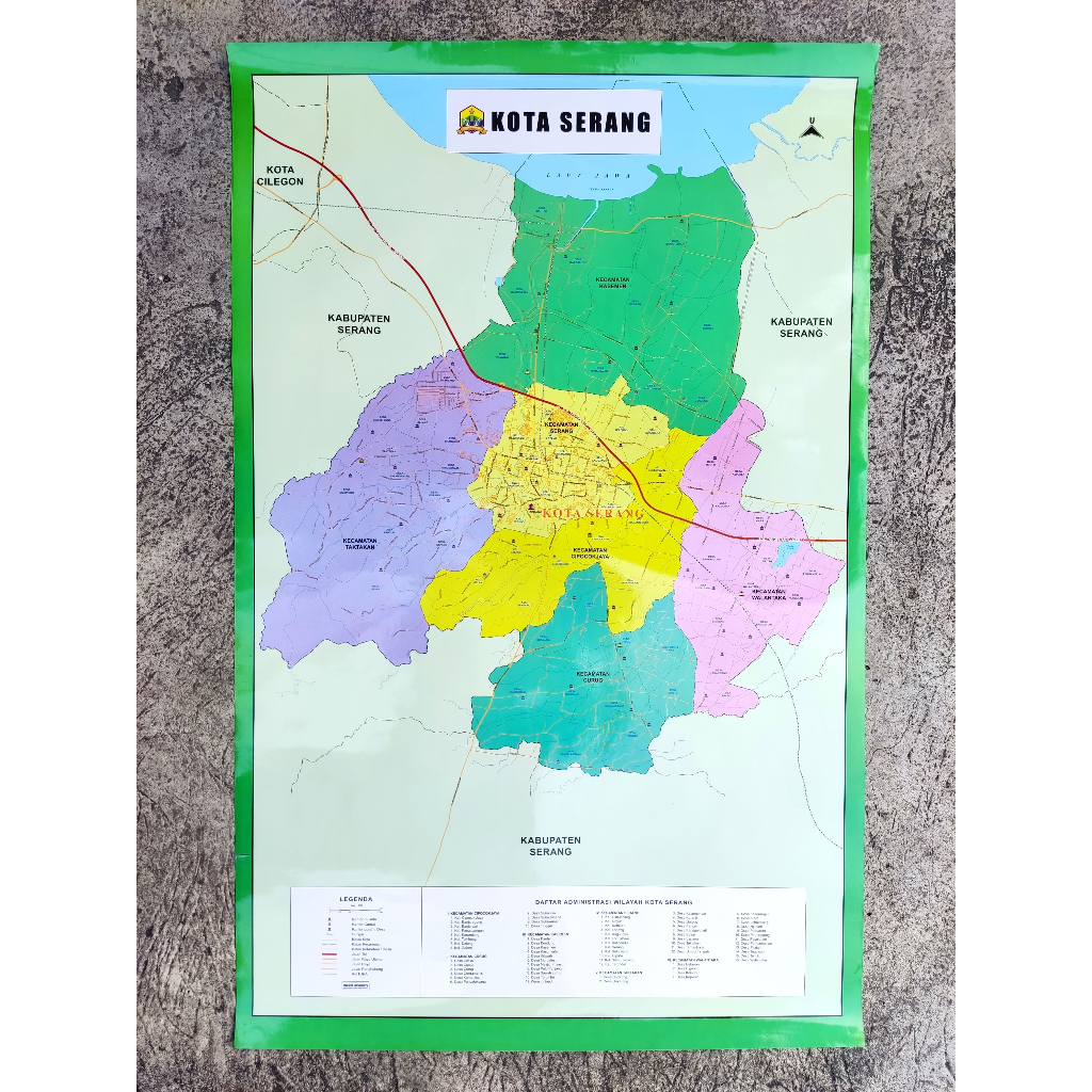Jual Poster Peta Kota Serang.. | Shopee Indonesia