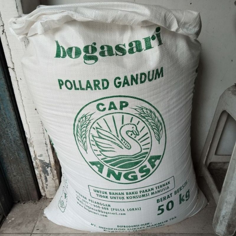 Jual pollard gandum murah cap angsa pakan ternak 1kg | Shopee Indonesia