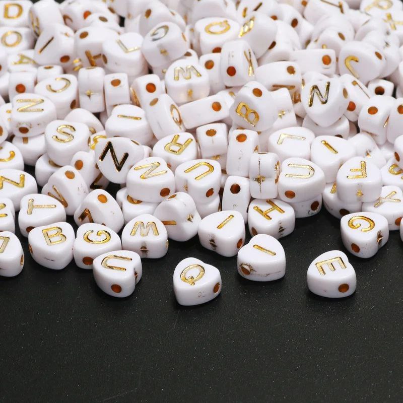 Jual [Pilih Huruf] Abjad LOVE PUTIH tulisan GOLD alphabet alfabet ...