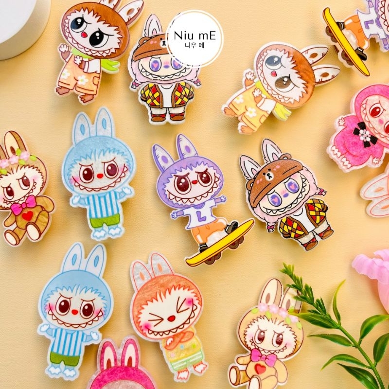 Jual Niu mE Jepit/Jepitan Rambut Clip Karakter Labubu Set Isi 2 ...