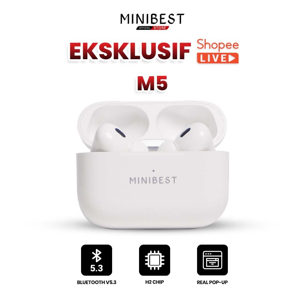 Jual [ Eksklusif live ] Minibest TWS M5 Pro 2 Earphone Headset ...