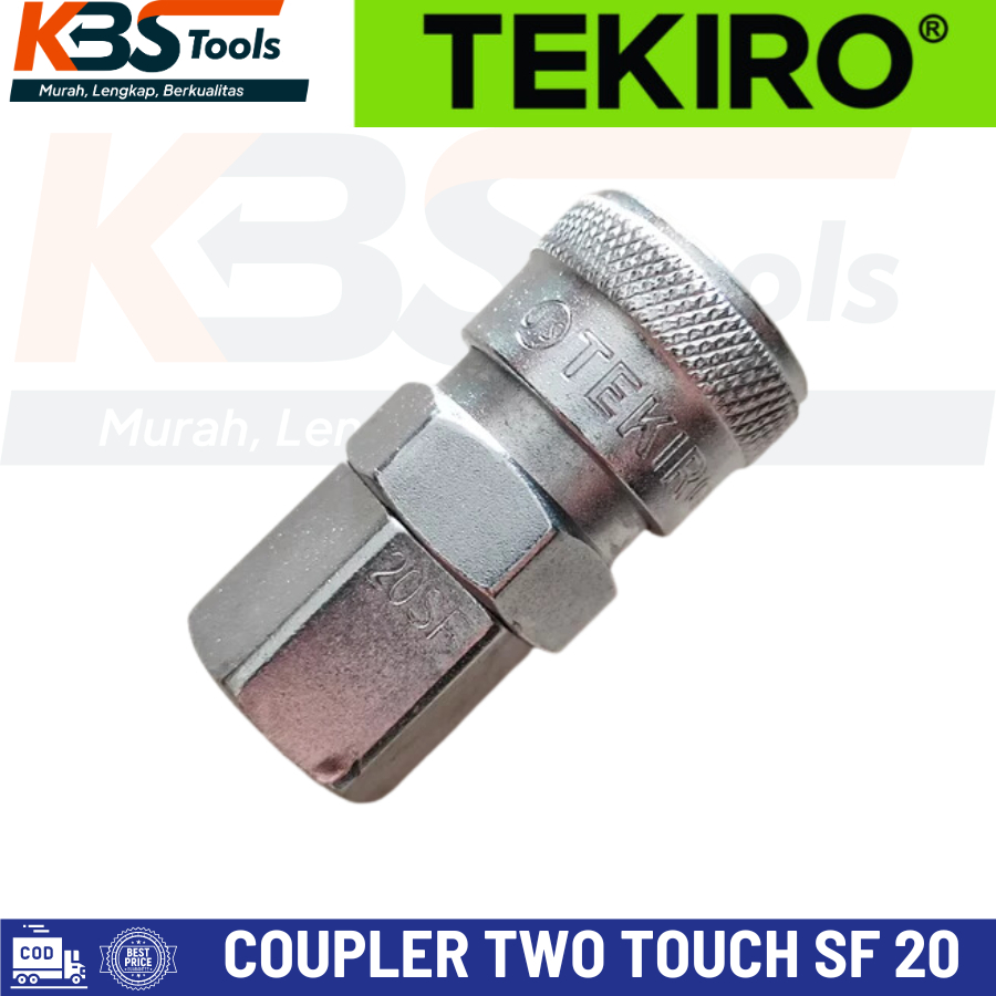 Jual TEKIRO QUICK COUPLER ANGIN SF 20 TWO TOUCH/SAMBUNGAN SELANG ANGIN SF20 | Shopee Indonesia