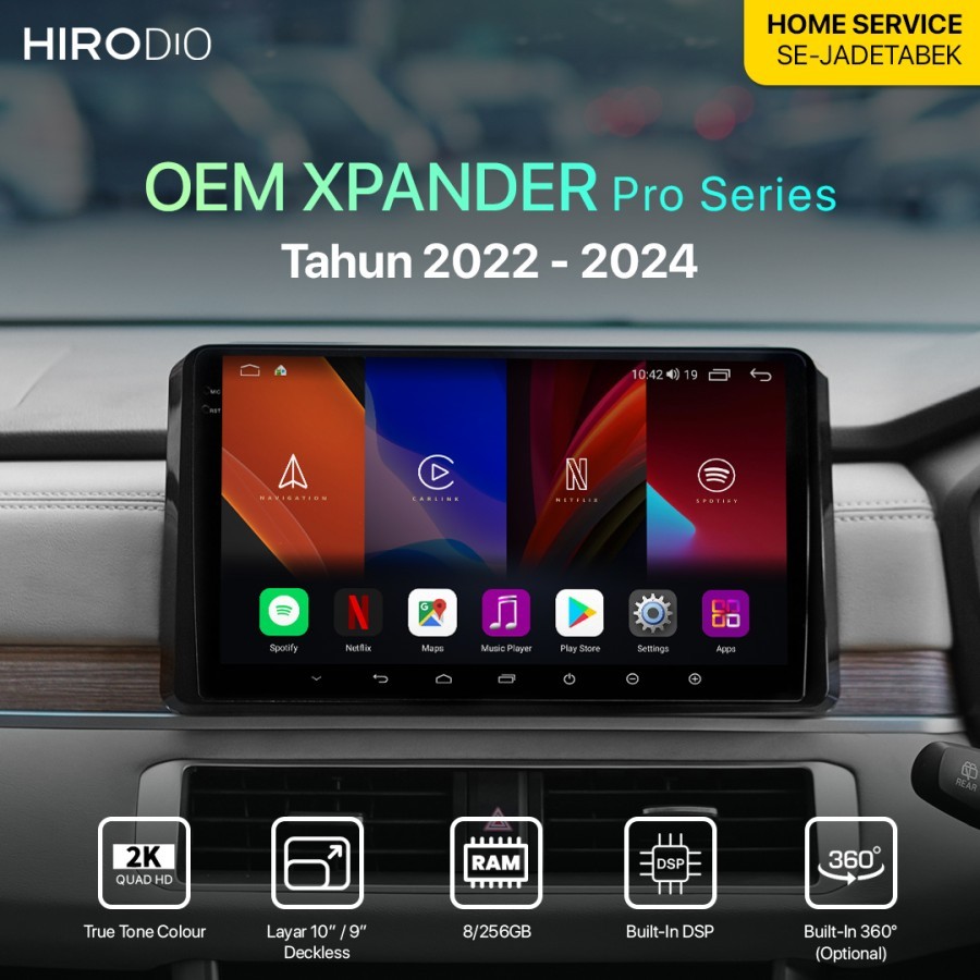 Jual HIRODIO Headunit Android Alpha OEM Xpander Pro Series - Double Din ...