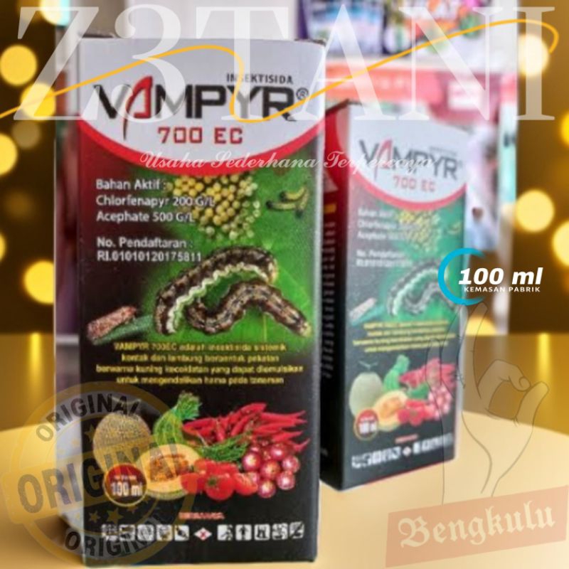 Jual VAMPYR 700 EC 100ml Insektisida Hama Klorgenapir 200g/l + Asefat 500 g/l | Shopee Indonesia