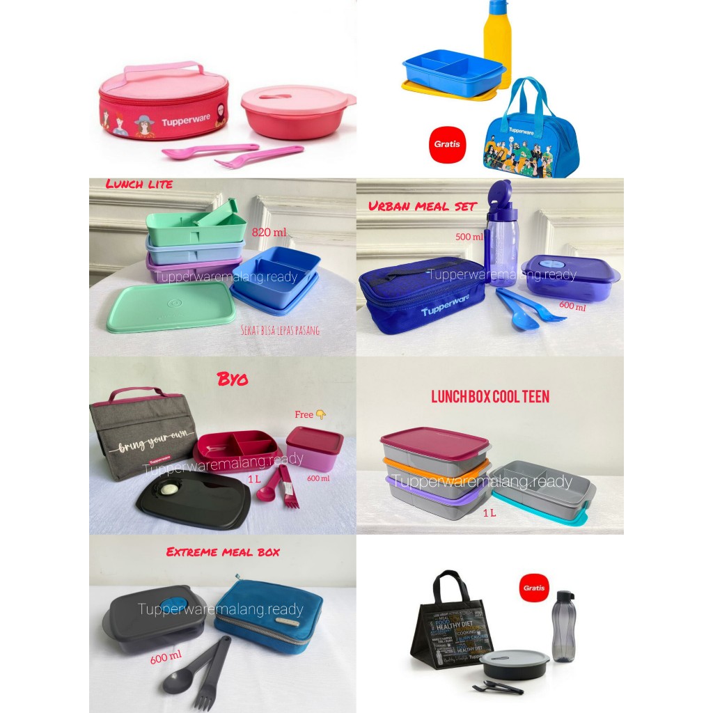 Jual TEPAK MAKAN/ KOTAK BEKAL TUPPERWARE NEW BYO BRING YOUR OWN ...