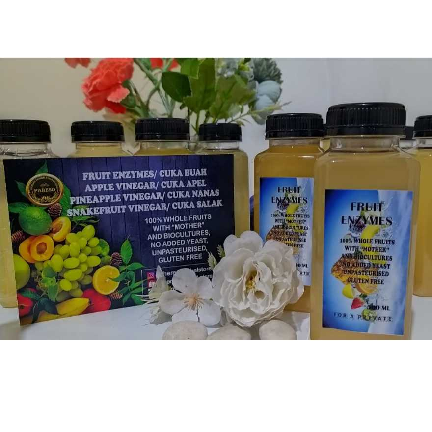 Jual Fruit Enzymes Cuka Buah Fermentasi 6 Bulan 10 Macam Buah | Shopee ...