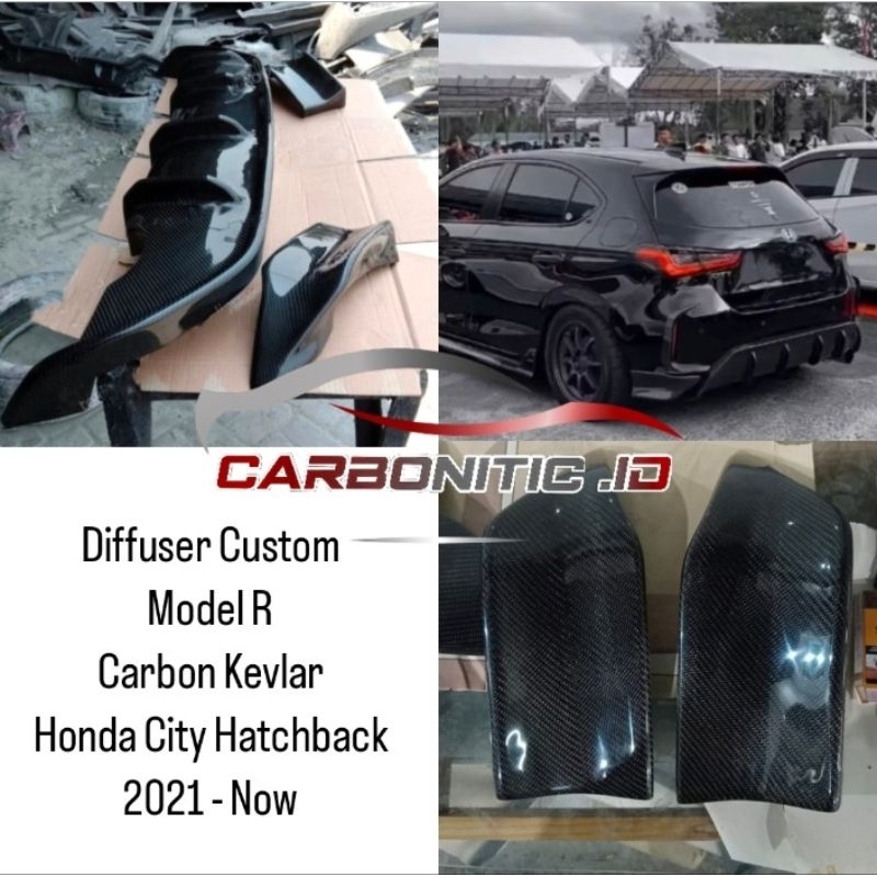 Jual Diffuser Custom Model Type R Honda City Hatchback 2021 - 2023 ...