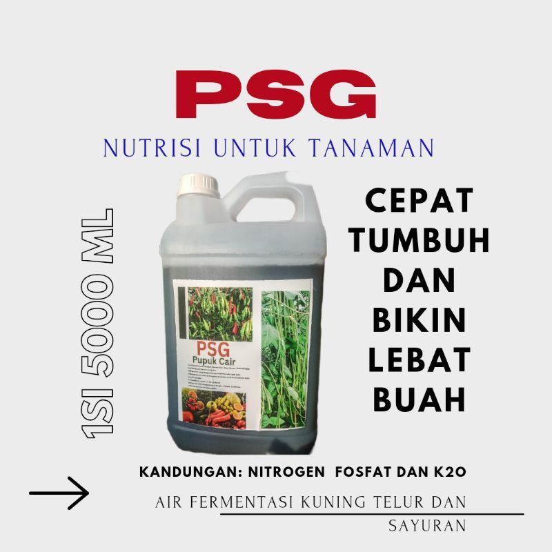 Jual PSG pupuk cair 5000 ml bikin cepat tumbuh tanaman | Shopee Indonesia