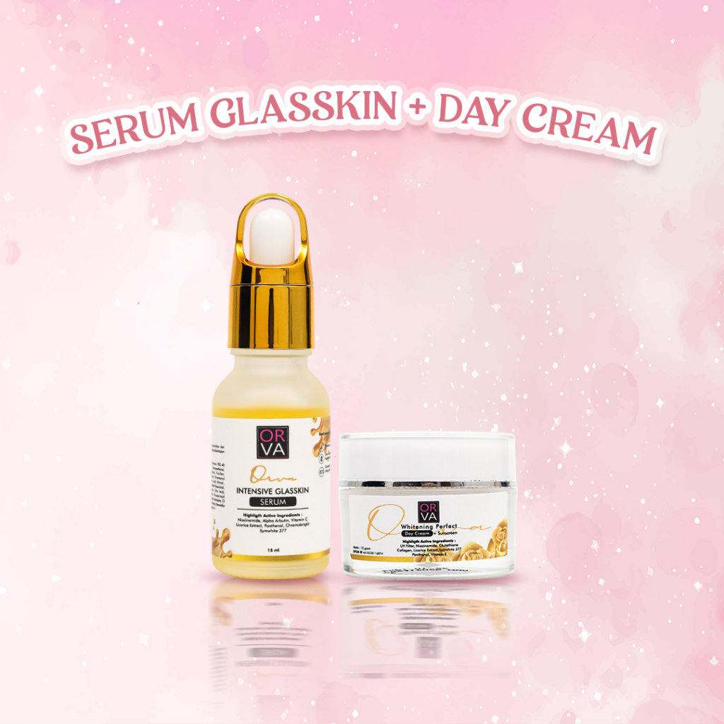 Jual ORVA Best Glow Skin Bundle (Glasskin Serum + Daycream Sunscreen ...