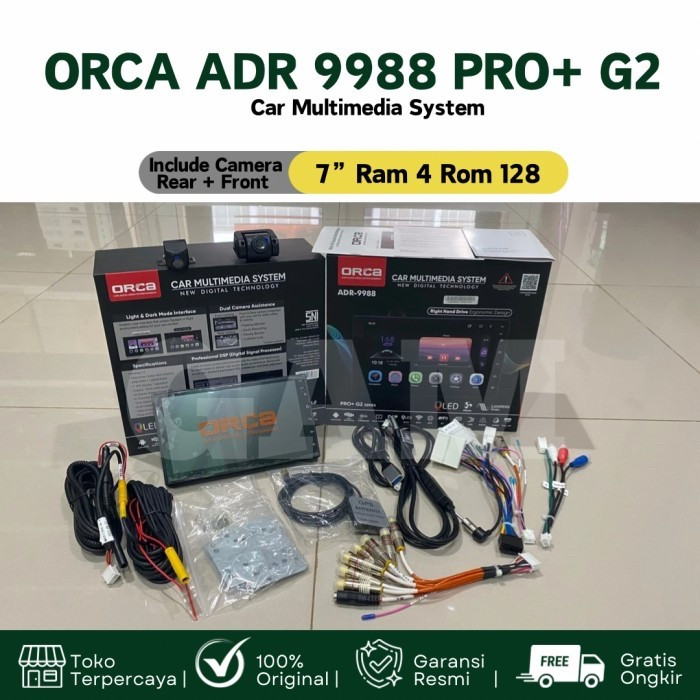 Jual Head Unit Android Orca ADR 9988 Pro Plus G2 7 inch QLED Android Auto Apple Carplay / Orca ...